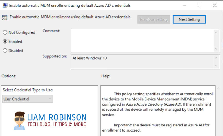Automatically enroll Domain joined PC's into Intune via GPO - Tech Blog, News, How To's and More.