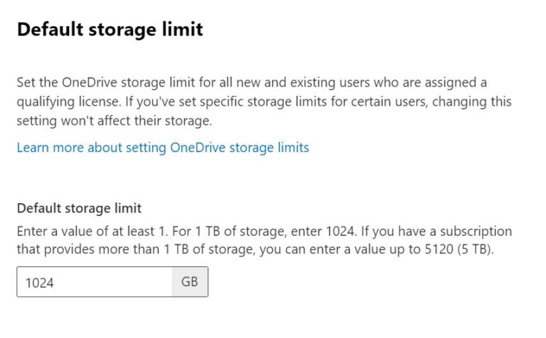 Understanding OneDrive and SharePoint Storage Usage: Setting Storage ...