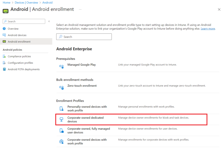 Enrol & Manage Android Devices in Intune - Full Guide