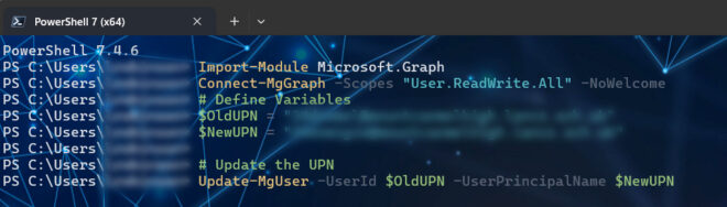 How to change username (UPN) in Microsoft365 using Powershell - Tech Blog, News, How To's and More.
